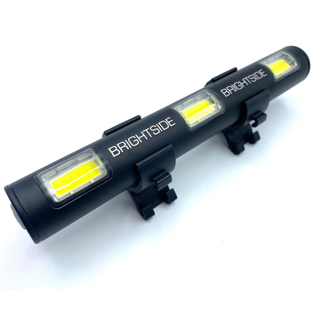 Brightside Bike Bar Light. Triple lens bike light. – Brightside Bike Lights