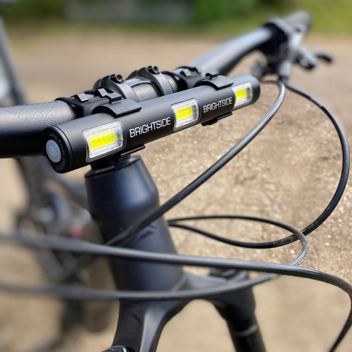 Brightside Bike Bar Light. Triple lens bike light. – Brightside Bike Lights
